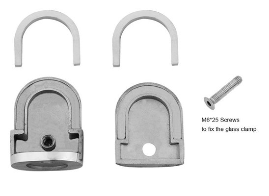 Hot selling oval glass clip, quick installation, good quality and low price