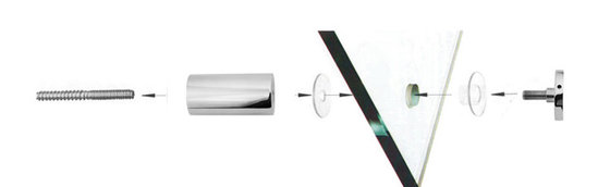 Hot selling round glass installation quick nail, good quality and low price, can be customized