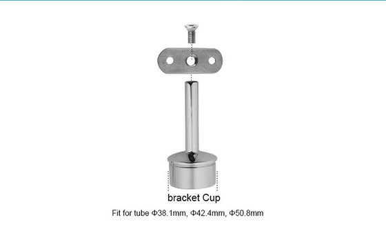 Stainless steel handrail hot sale bracket accessories can be customized size