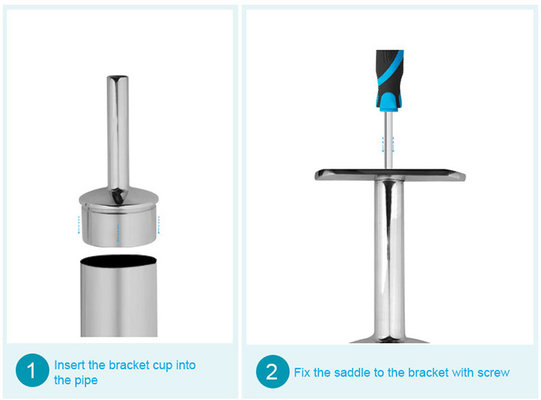 Stainless steel handrail hot sale bracket accessories can be customized size