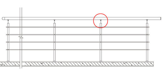 Hot selling stainless steel handrail accessories movable bracket can be customized size