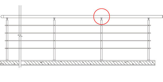 Hot Selling stainless steel handrail accessories movable bracket staircase pillar pipe support