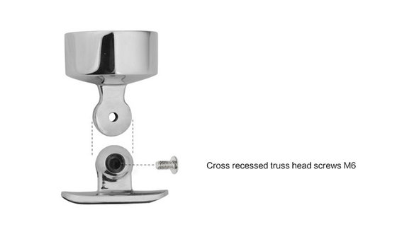 Hot selling stainless steel handrail accessories movable bracket can be customized size