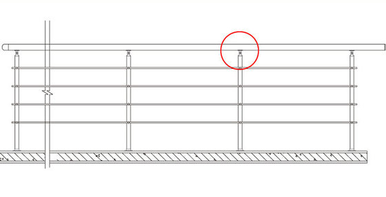 Hot selling stainless steel handrail accessories movable bracket can be customized size