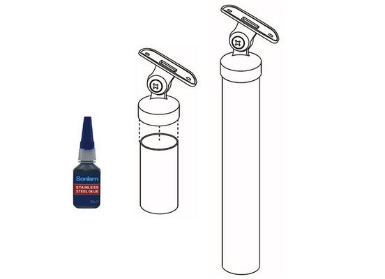 Hot selling stainless steel handrail accessories movable bracket can be customized size