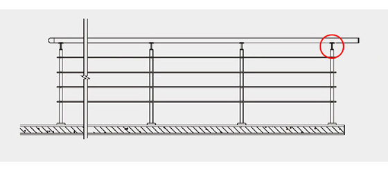 Hot selling stainless steel handrail accessories movable bracket can be customized size