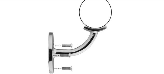Stainless Steel Glass Holder Bracket Stair Glass Railing Hardware Handrail Tube Holder
