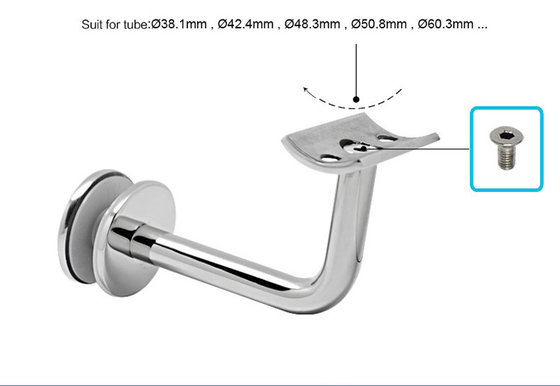 Hot selling stainless steel handrail accessories movable bracket can be customized size