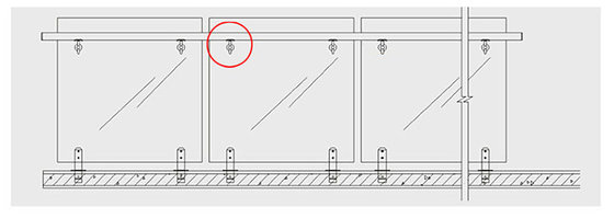 Stainless Steel Glass Clamp Adjustable Handrail Tube Bracket Glass Balcony Hardware Fittings