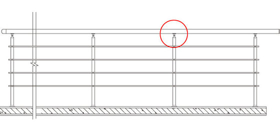 Durable Stainless steel Staircase Handrail Tube Flange Fittings Adjustable Balustrade Pipe Bracket