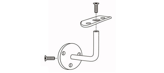 Stainless Steel Balustrade Handrail Hardware Accessories Round Square Tube Bracket