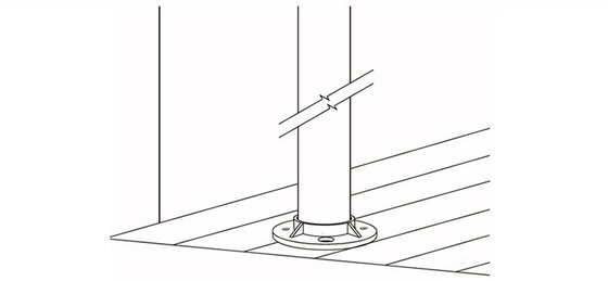 High Quality Stainless Steel Balustrade Stair Railing Post Tube Flange Round Pipe Base Plate
