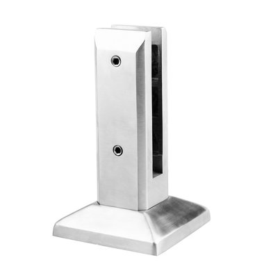 Frameless Swimming Poor Fence Stainless Steel Mirror Satin Black Glass Railing Balustrade Spigot
