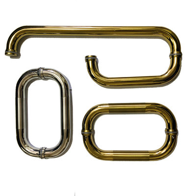 19mm 25mm Round Pipe O Shape Glass Door Handle Pull Door Handles Fittings