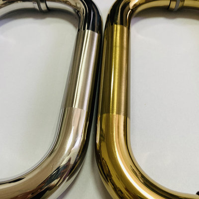 19mm 25mm Round Pipe O Shape Glass Door Handle Pull Door Handles Fittings