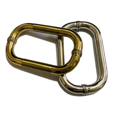 19mm 25mm Round Pipe O Shape Glass Door Handle Pull Door Handles Fittings