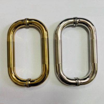 19mm 25mm Round Pipe O Shape Glass Door Handle Pull Door Handles Fittings