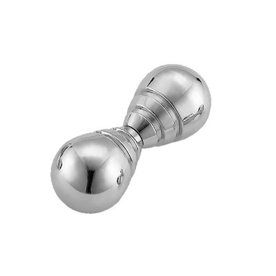 Aluminum Pipe Glass Door Pull Handles Zinc Alloy Knob Stainless Steel Shower Room Fittings