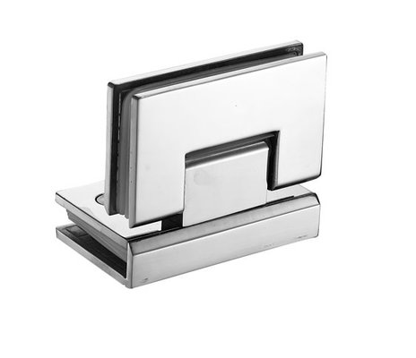 Stainless Steel Zinc Alloy 90 degree Glass to Glass Shower Door Hinge Fittings Glass Clip Accessories