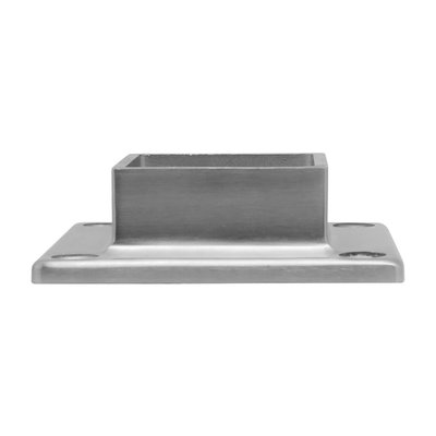High quality stainless steel square Tube flange 40x40 50x50 base plate for stair Railing Post