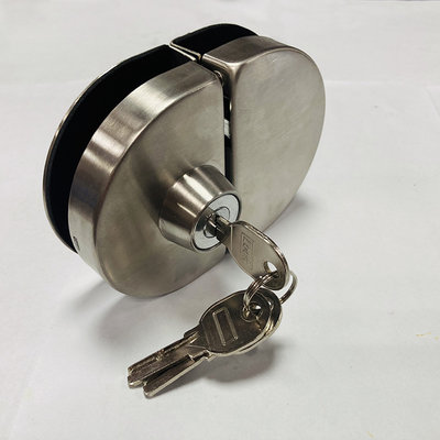 Stainless Steel Glass to Glass Shower Door Hinge Door Lock Fittings Hardware Padlock Accessories