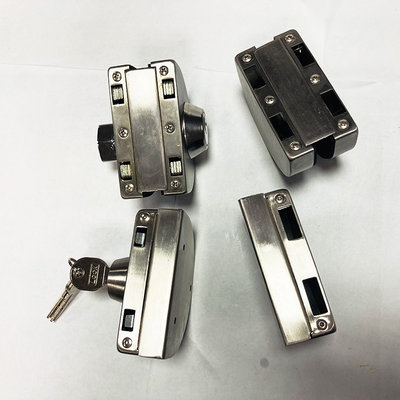Stainless Steel Glass to Glass Shower Door Hinge Door Lock Fittings Hardware Padlock Accessories