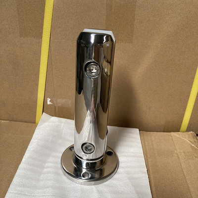 225MM Height Stainless Steel Glass Balcony Fence Fittings Glass Spigots with Decorative Cover