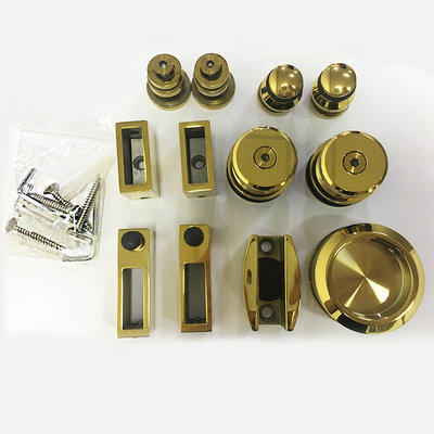 Stainless Steel Zinc Alloy Glass Shower Door Bathroom Sliding Door Fittings for 19mm 25mm Tube