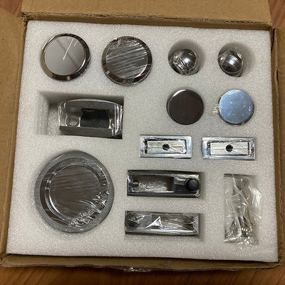 Stainless Steel Zinc Alloy Glass Shower Door Bathroom Sliding Door Fittings for 19mm 25mm Tube