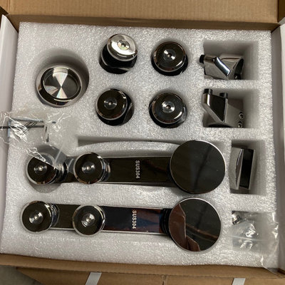 Stainless Steel Zinc Alloy Glass Shower Door Bathroom Sliding Door Hardware Fittings