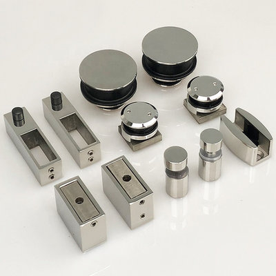 Stainless Steel 304 Glass Sliding Door Roller Tracking Hardware Fittings Polish Satin