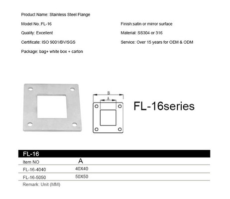 Factory Price Stainless Steel Round Tube Staircase Pipe Flange Balustrade Handrail Fittings