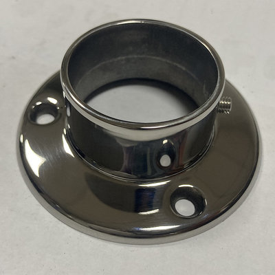 Factory Price Stainless Steel Casting Floor Mounted Round Tube Flange Staircase Hardware Fittings