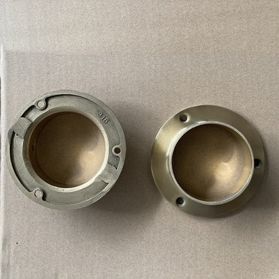 Factory Price Stainless Steel Casting Floor Mounted Round Tube Flange Staircase Hardware Fittings