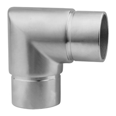 Stainless Steel Stair Railing 90 degree Tube Elbow Pipe Flange Handrail Post Base Plate