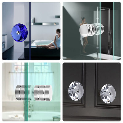 Zinc Alloy Aluminum Knobs Stainless Steel Glass Sliding Door Handles Hardware Fittings
