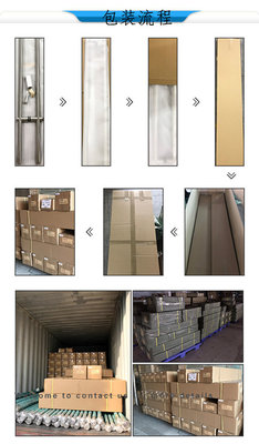 35mm/38mm Stainless Steel Pipe Glass Pull Door Handle Lock with floor lock customized length