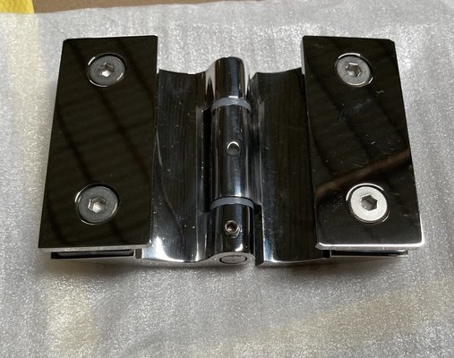 Zinc Alloy 180 degree Glass to Glass Adjustable Shower Door Hinge Fittings Glass Hardware Accessories