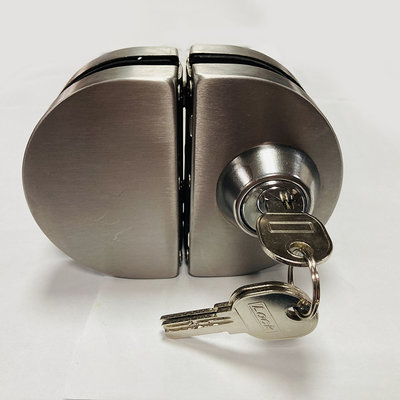 Stainless Steel Glass to Glass Shower Door Hinge Door Lock Fittings Hardware Padlock Accessories