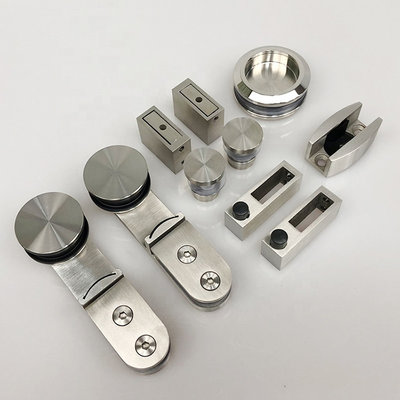 Stainless Steel 304 Glass Sliding Door Roller Tracking Hardware Fittings Polish Satin