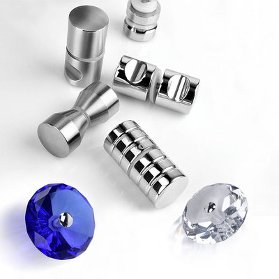 Zinc Alloy Aluminum Knobs Stainless Steel Glass Sliding Door Handles Hardware Fittings