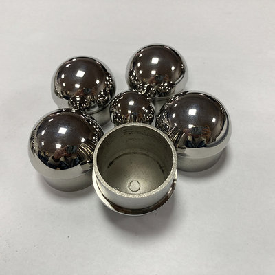 Glass Balcony Top Curved Base Cover Stainless Steel Handrail Post Tube End Cap Fittings