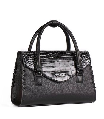 2018 original manufacturer Wholesale New Trendy Fashion black first layer cow  leather handbag for ladies
