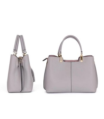 2018 chinese original manufacturer fashion black first layer cow leather lady handbag leather tassel handbag