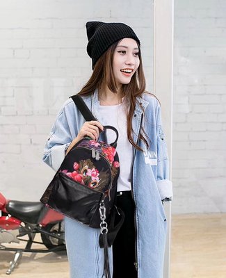 2018 chinese original manufacturer fashion high quality first layer cow leather lady backpack