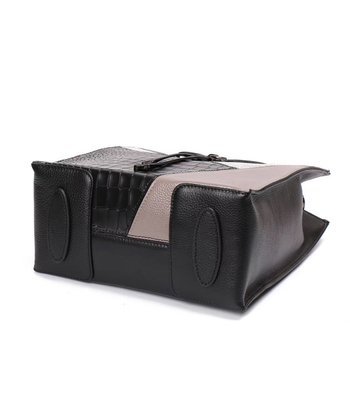 2018 chinese original manufacturer fashion high quality first layer cow leather lady contrast handbag