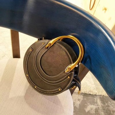 New designed original manufacturer high quality fashionable cow leather lady shoulder bag round design lady handbag
