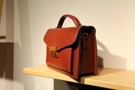 New designed high quality original manufacturer lady classical first layer leather lady handbag shoulder bag
