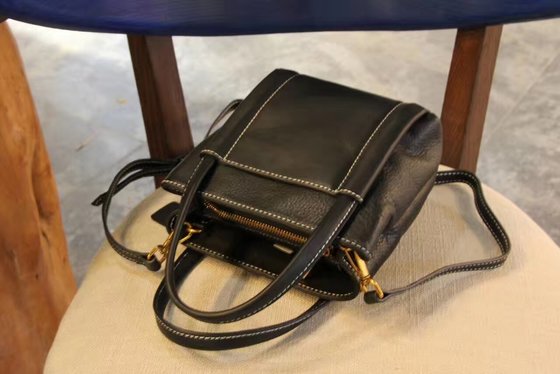 2018 New designed original manufacturer lady classical first layer leather fashion handbag shoulder bag