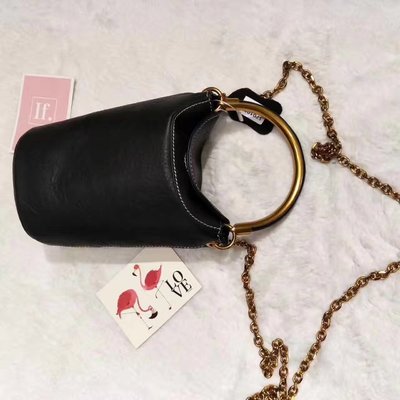 2018 New designed original manufacturer lady fashionable first layer leather lady chain shoulder bag